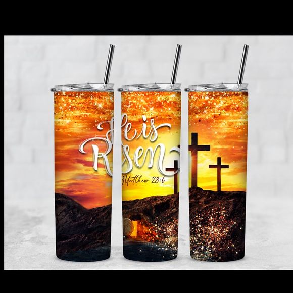Mary B Decorative Art | Kitchen | He Is Risen Matthew 286 Easter Bible ...